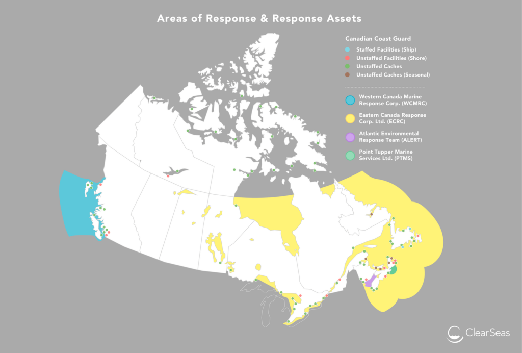 Areas of Response & Response Assets | Clear Seas